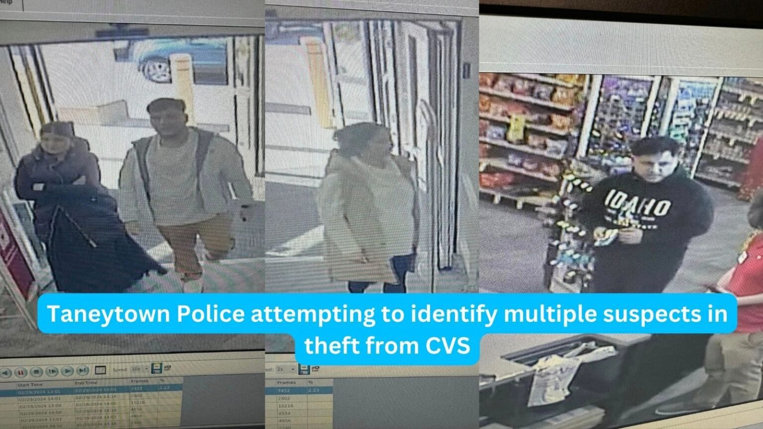 Taneytown Police attempting to identify multiple suspects in theft from ...