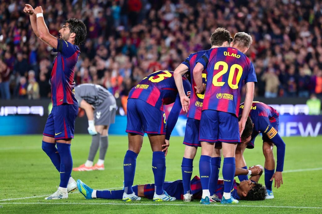 Lamine Yamal injured while scoring a penalty against Celta Vigo ...